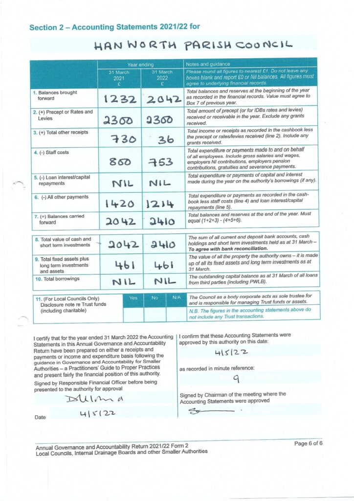 Accounting Statement